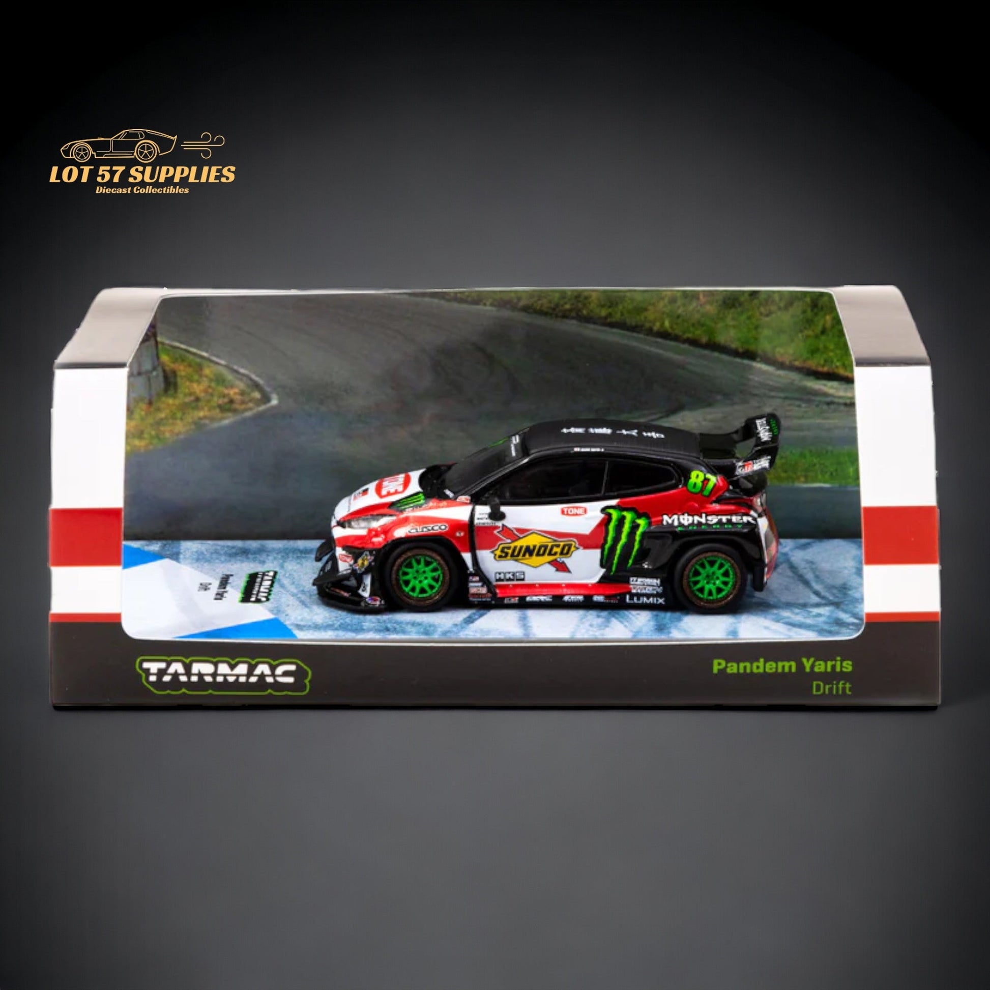 Tarmac Works Toyota Yaris GR Monster Drift 1:64
