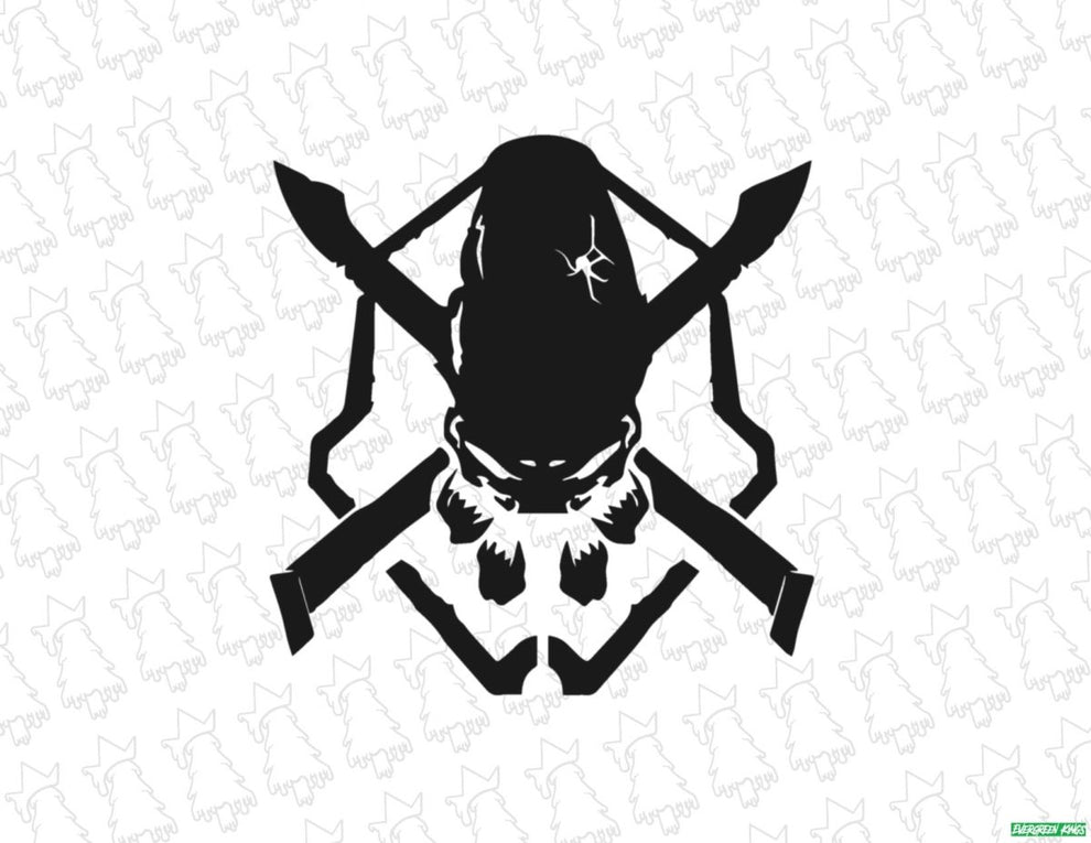 Halo Legendary / Halo Infinite Elite Logo Decal - Evergreen Kings