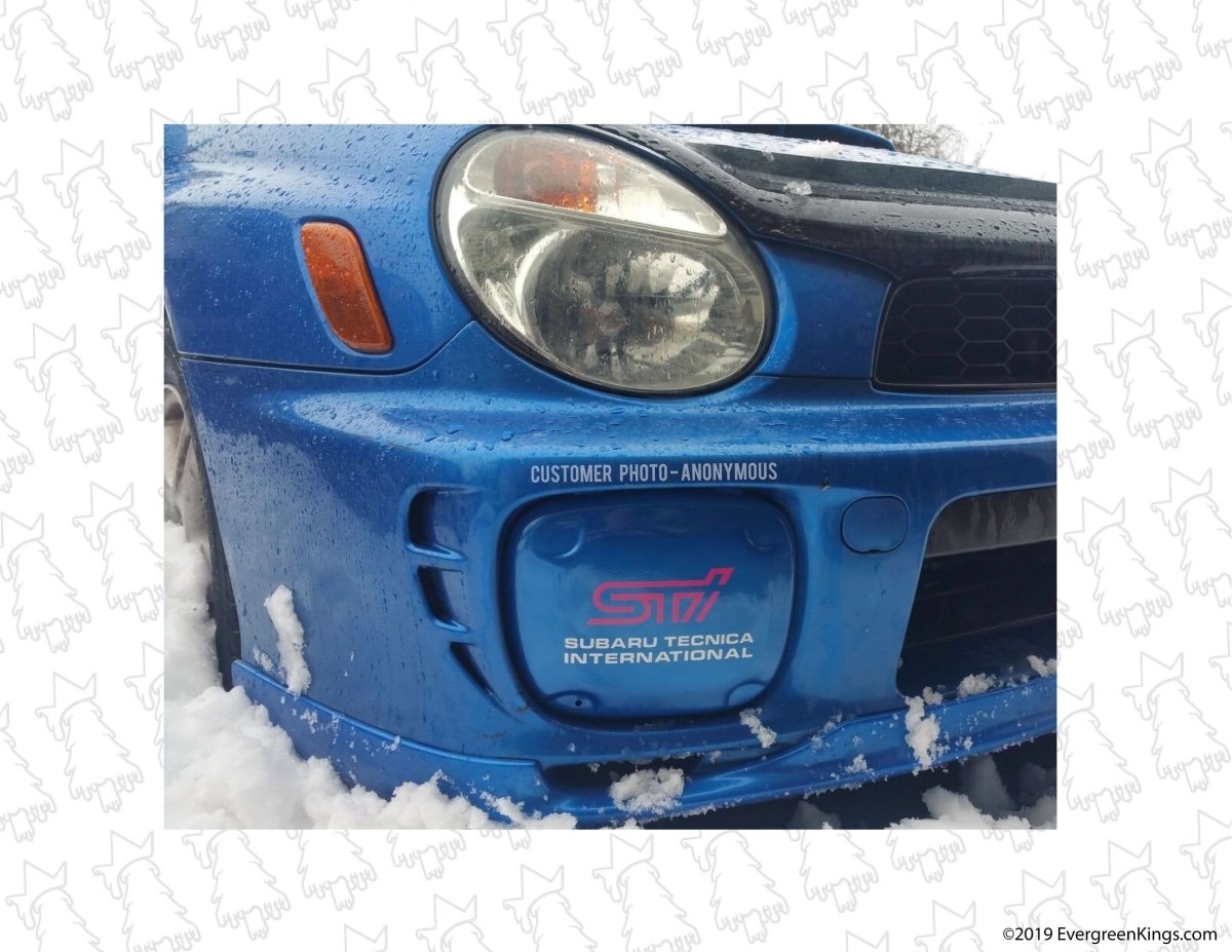 WRX STI Fog Light Cover Decals | Evergreen Kings