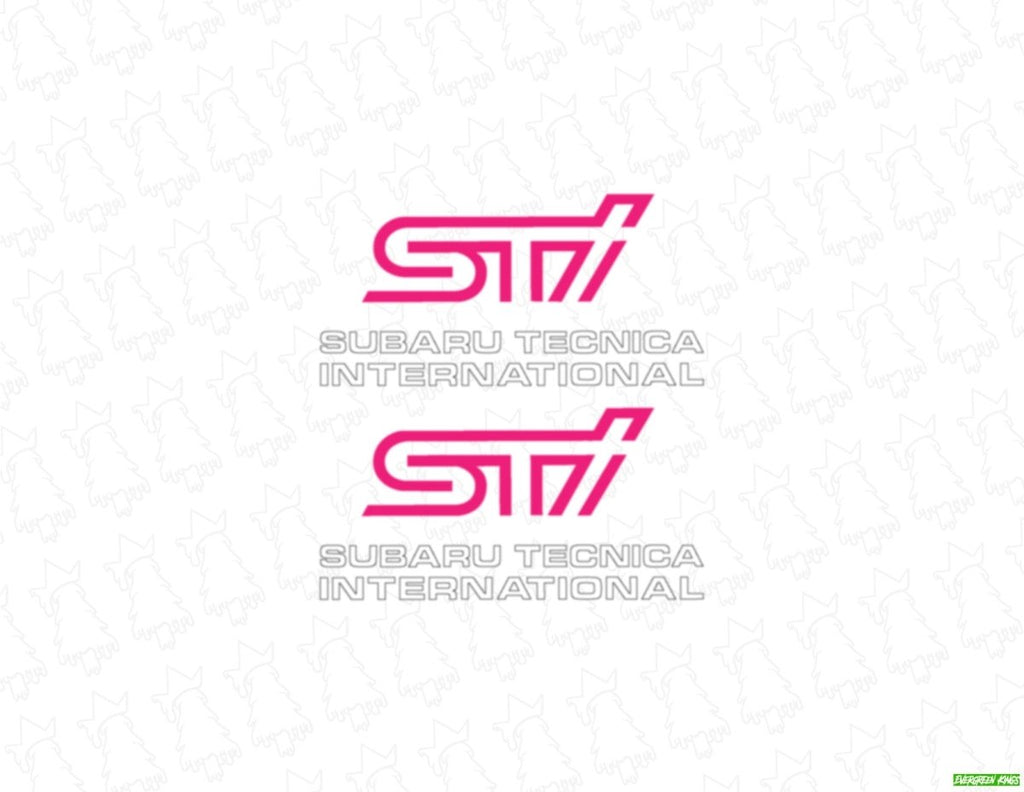 WRX STI Fog Light Cover Decals | Evergreen Kings