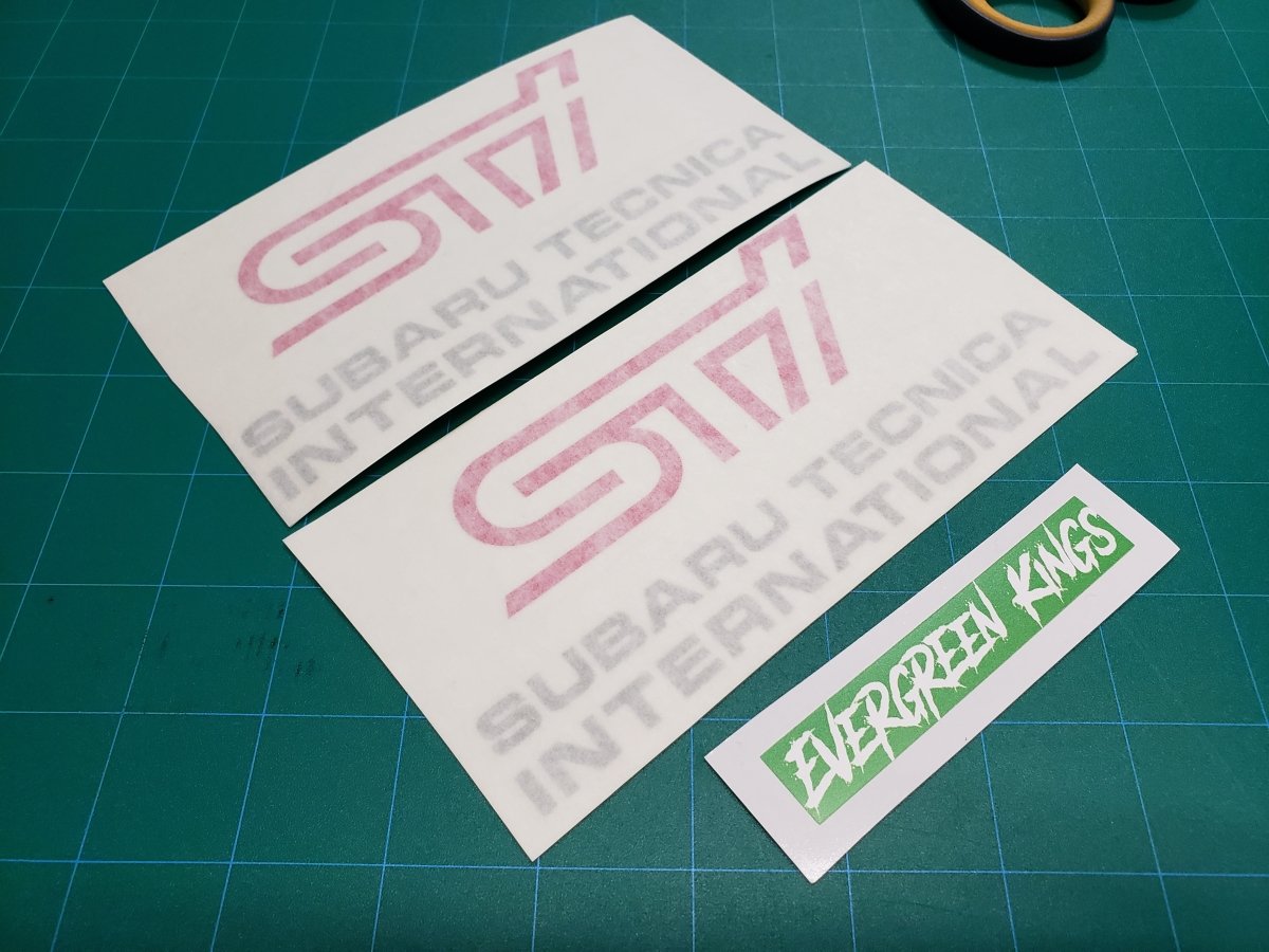 WRX STI Fog Light Cover Decals | Evergreen Kings